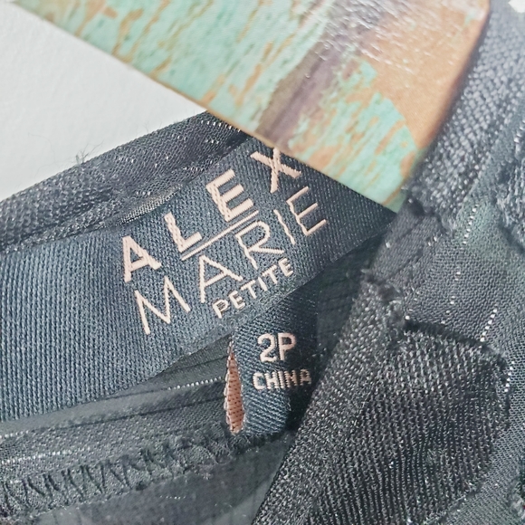 Alex Marie | Dresses | Alex Marie Petite Mini Black Sheer Polka Dot ...